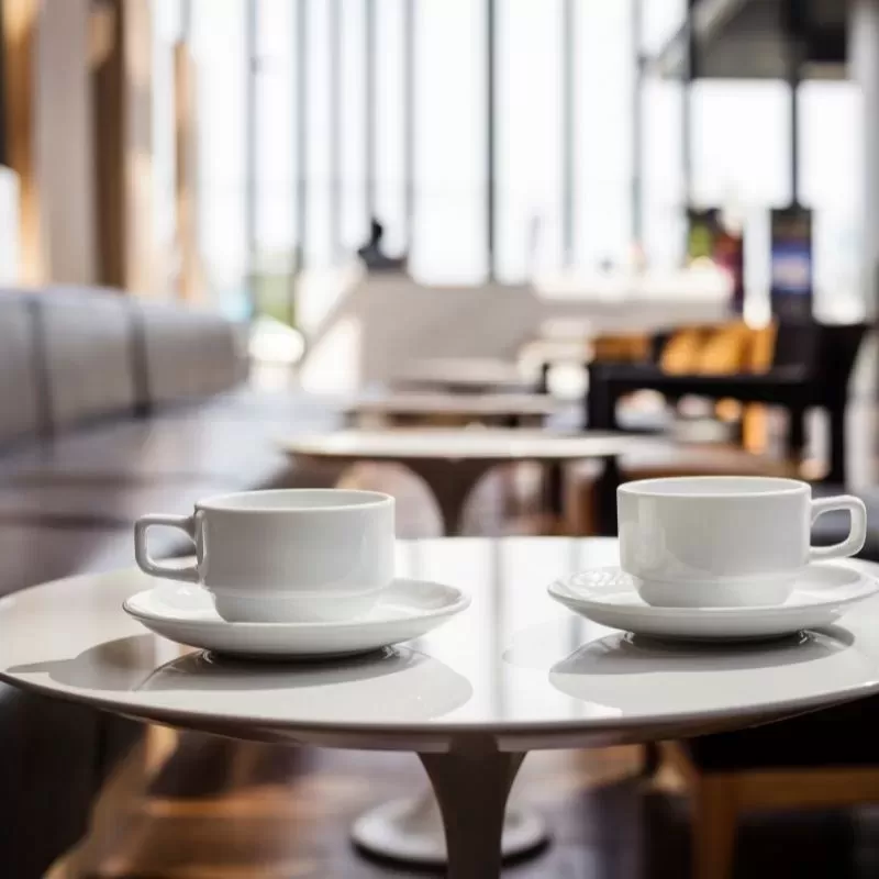 Cesti de Cafea, Seturi din Portelan Alb, Horeca, Evenimente